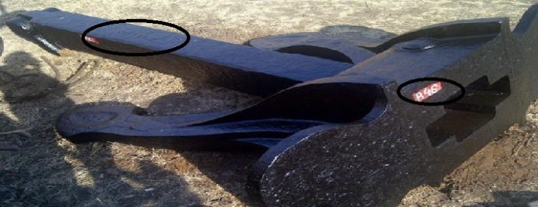 What are the lists of markings on an anchor? - MarineGyaan