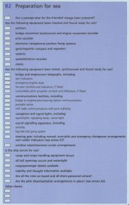 Checklist for preparation for Sea - MarineGyaan