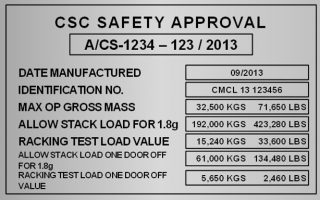 What are the contents on the CSC plate? - MarineGyaan