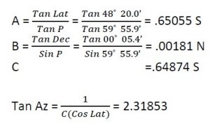 EXERCISE 31 - INTERCEPT SUN (Numerical Solution) - MarineGyaan